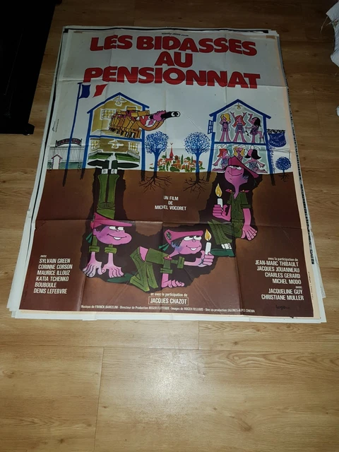 AFFICHE DE CINÉMA d'époque du film: LES BIDASSES AU PENSIONNAT de 1978 ...