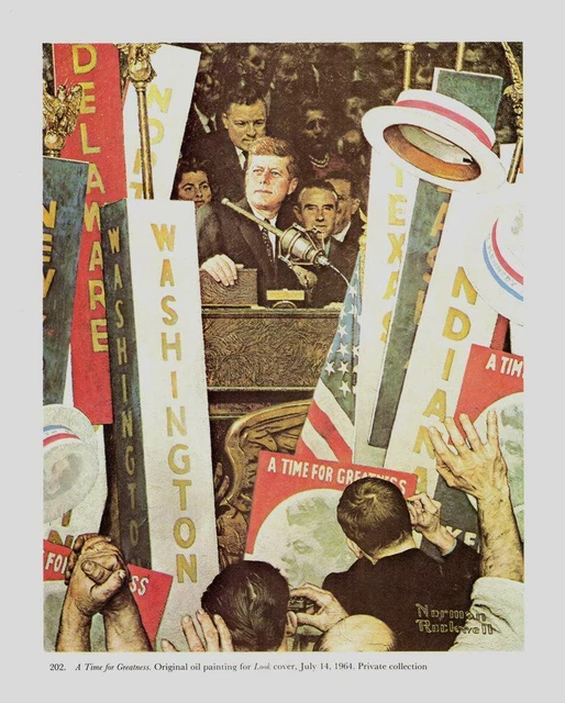 NORMAN ROCKWELL JFK President John F. Kennedy Book Print 1976 EUR 17,71 ...