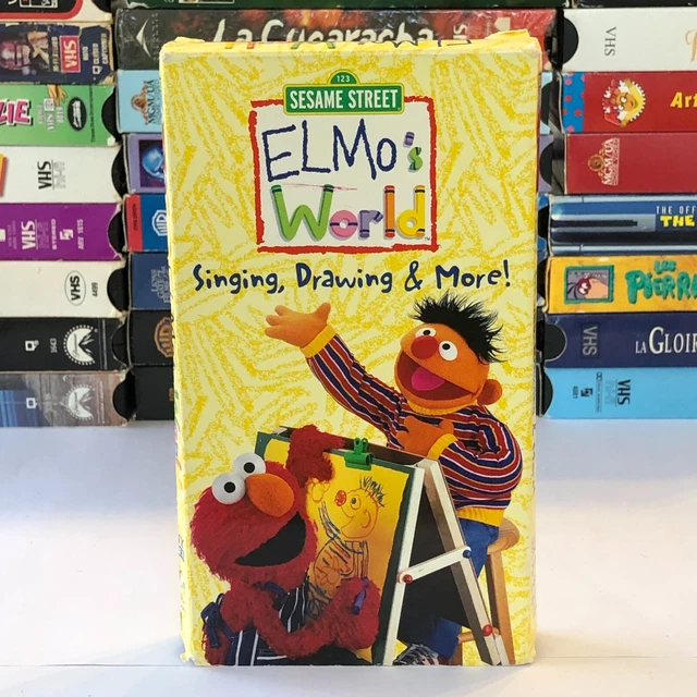 ELMO'S WORLD SINGING, Drawing & more (2000) VHS $7.55 - PicClick CA