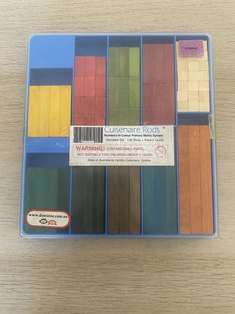 VINTAGE CUISENAIRE RODS Set Numbers In Colour Maths Set $29.99 ...