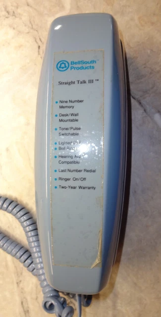 VINTAGE TRIMLINE BELL South Push Button Phone Baby Blue Princess £18.21 ...