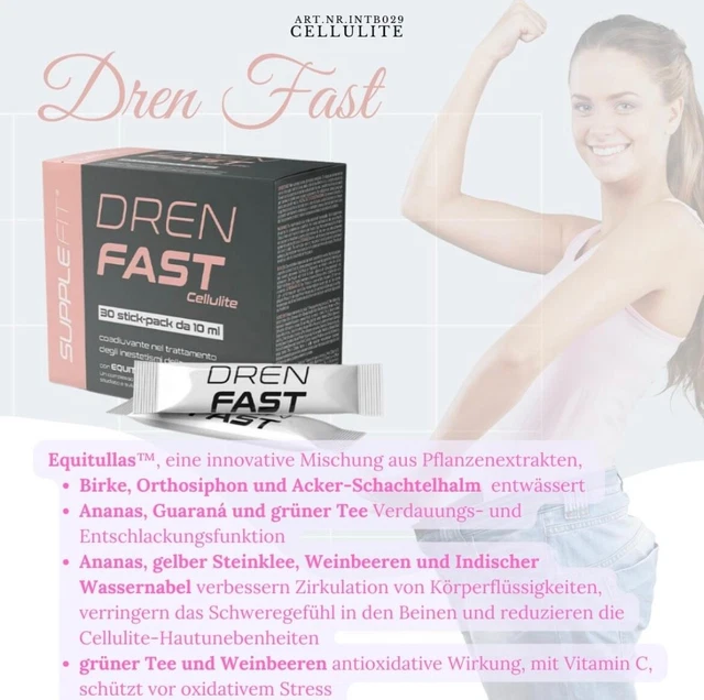 SUPPLEFIT DREN FAST Bio Adjuvans gegen Cellulite und Hautunebenheiten ...