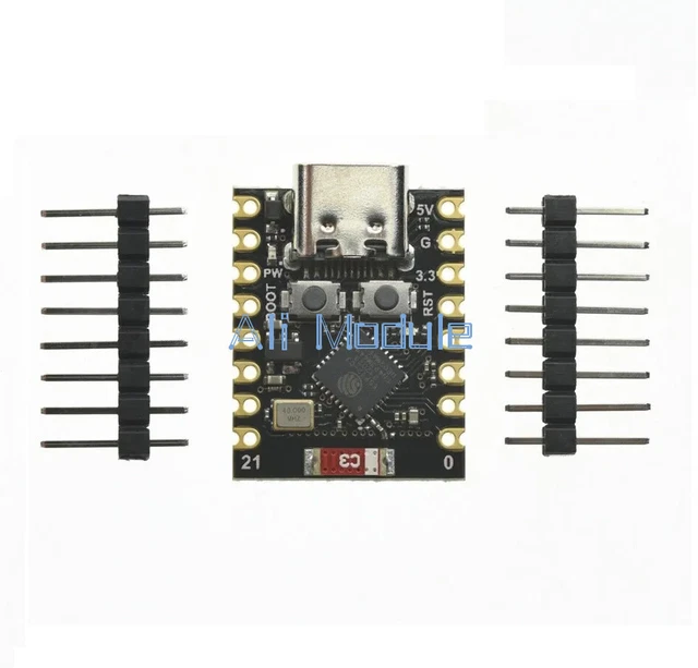 CARTE DE DÉVELOPPEMENT Bluetooth I2C SPI ESP32-C3 SuperMini WiFi 32 bits RISC-V UART EUR 3,95 ...