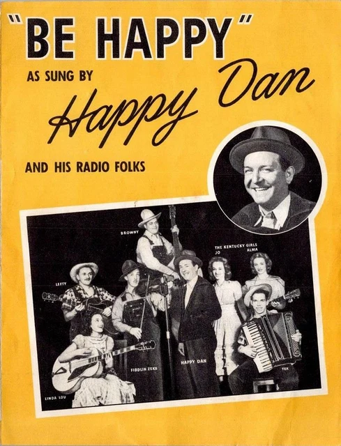 1949 HAPPY DAN & His Radio Folks*Country Bluegrass*Tobacco Snuff ...