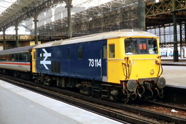 35MM SLIDE BR British Rail Electric Loco Class 73 73114 Victoria 1985 ...