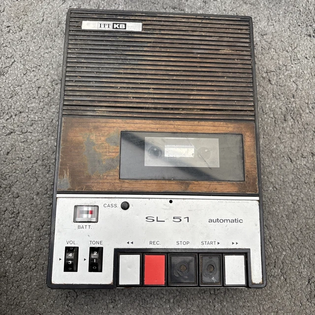 VINTAGE 1970'S ITT KB RECORDER SL 52 AUTOMATIC Cassette Recorder/Player ...