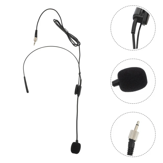 PLASTIC LAPEL MICROPHONE Earhook Microphone Filming Mic Loudspeaker ...