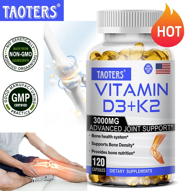 VITAMIN D3+K2 CAPSULE 3000mg--Strong bones, enhance bone density ...