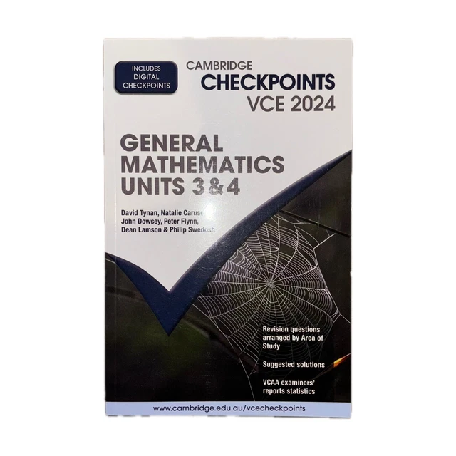 2024 GENERAL MATHEMATICS Units 3&4 Checkpoints $30.00 - PicClick AU