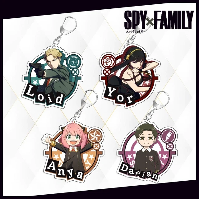 SPY×FAMILY ANYA FORGER Anime Cosplay Cartoon Acrylic Key ring Bags ...