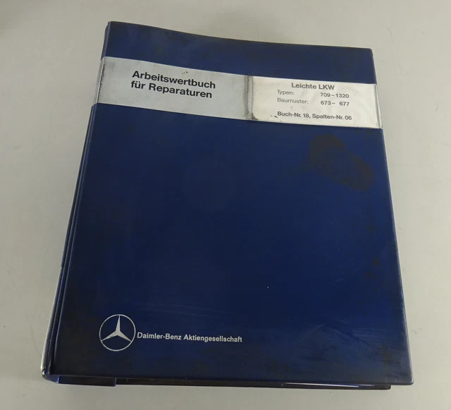 WORK VALUE BOOK working guidelines Mercedes-Benz light truck class 709 ...