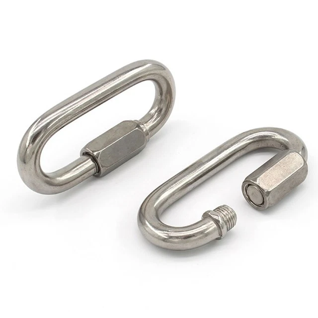 860 LBS CAPACITY Quick Links 304 Stainless Steel Twist Key Ring ...