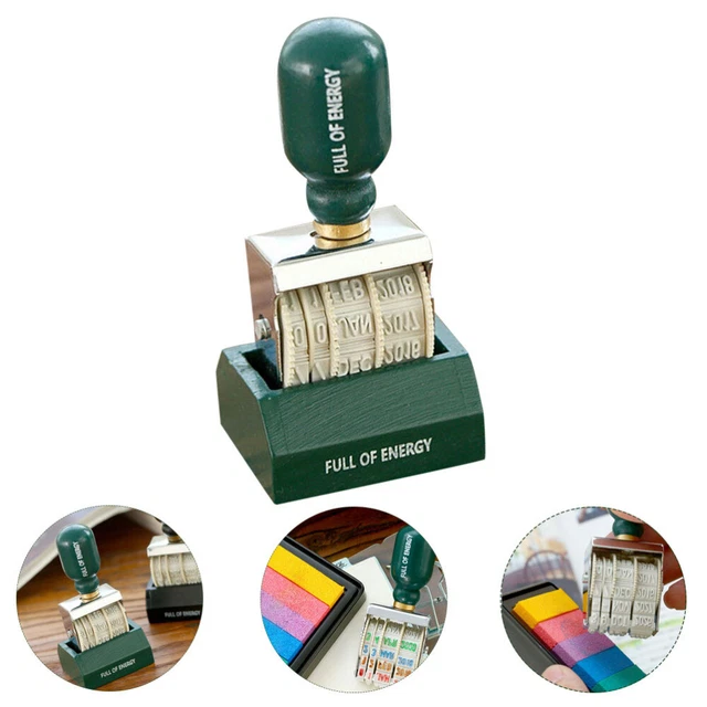 RUBBER DATE STAMP Self- Inking Date Stamp Date Journal Stamp £10.19 ...