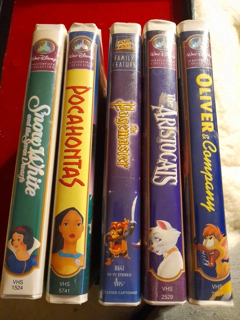 DISNEY VHS JOB Lot X4 And 3 Children's Vhs All Large White Cases £19.95 ...