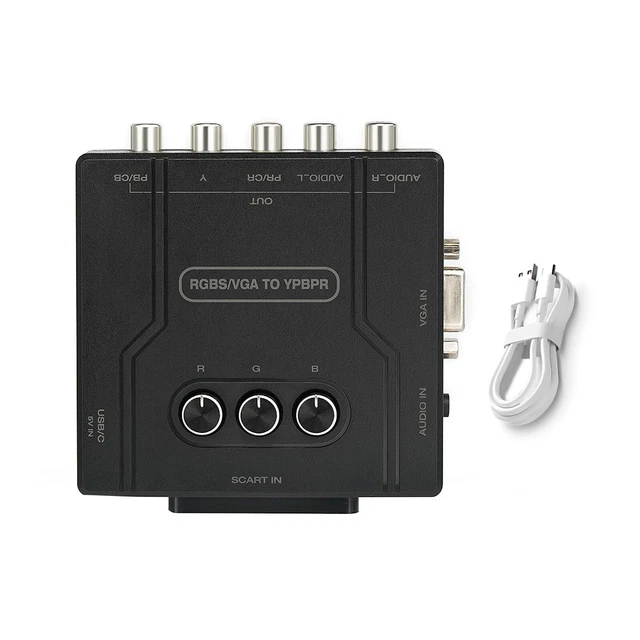 RGBS VGA TO YPBPR Converter SCART to YPBPR For 480i 480p 576i 576p 720p ...