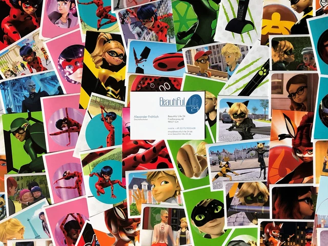 PANINI MIRACULOUS LADYBUG Hybrid Single Stickers/Cards Selection - 5 ...