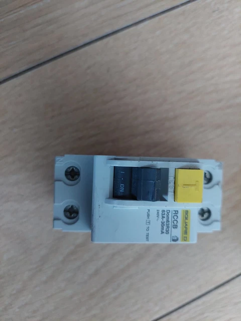 SQUARE D 63 AMP 30mA DOUBLE POLE RCCB RCD DOM63R30 Schneider 63A £12.00 ...
