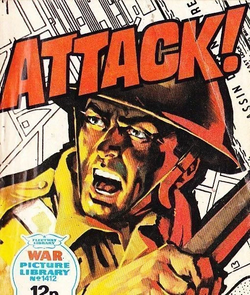 A FLEETWAY WAR Picture Library Pocket Comic Book Magazine #1412 ATTACK ...