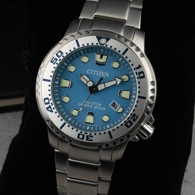 CITIZEN PROMASTER MARINE Eco Drive Divers 200m Ocean Blue BN0165-55L Mens Watch £218.09 ...
