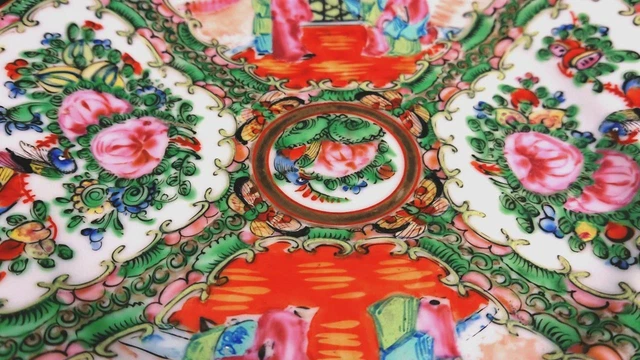 ANTIQUE CHINESE PORCELAIN Famille Rose Plate c1900 £47.49 - PicClick UK