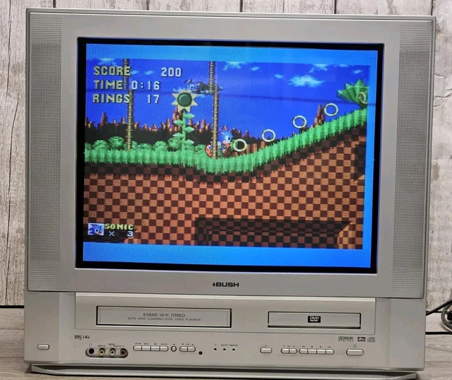 BUSH RFBTV213DVD 20& CRT TV Combi Vhs Dvd Gaming Television Tested ...