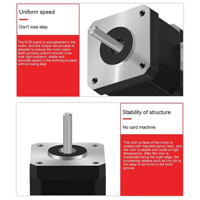 TOOL STEPPER MOTOR 42 Stepper Motor Uniform Rotation Speed 42x42x38mm ...