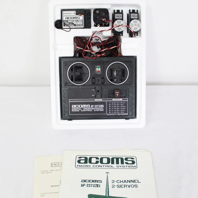 SYSTÈME DE RADIOCOMMANDE numérique proportionnelle Acoms AP-227 MKII en boîte EUR 23,39 ...