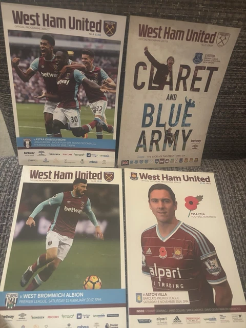4 WEST HAM Football Programme £6.52 - PicClick UK