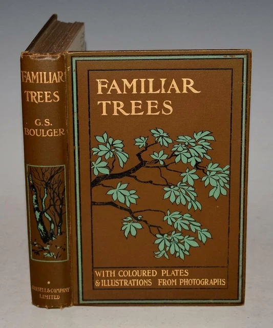 G.S. BOULGER FAMILIAR TREES Attractive Art Nouveau Binding Cassell 1906 ...