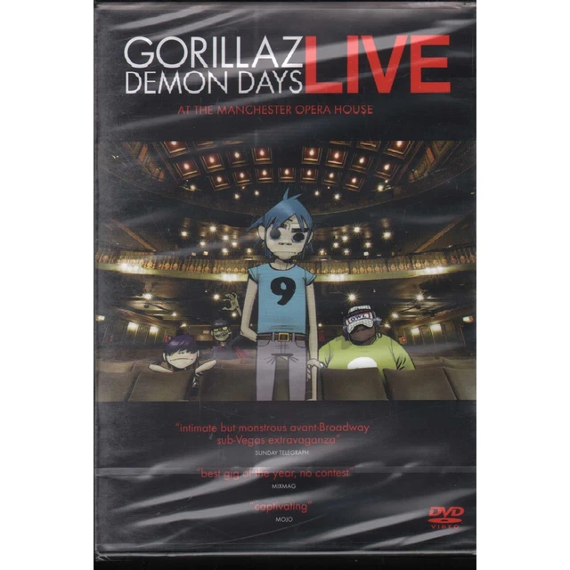 GORILLAZ DVD DEMON Days Live at The Manchester Opera House Parlophone ...