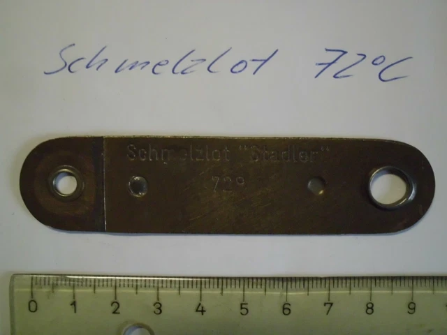 SCHMELZLOT 72 °C Lochabstand 73 mm für Brandschutzklappe 1 Stück aus ...