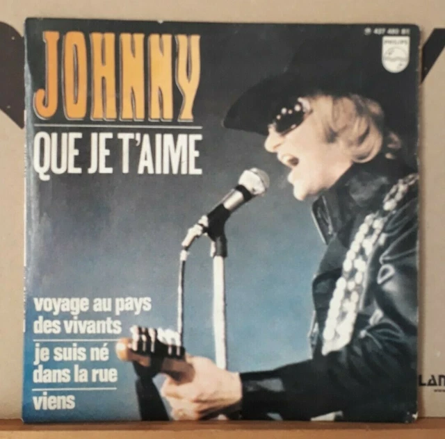 EP 45T JOHNNY Hallyday - Que Je T'aime - 1969 - JAT Avec Rabats (VG+ ...