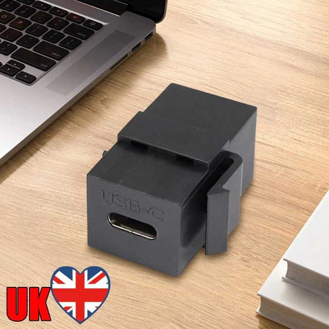 USB 3.1 TYPE C Socket Cable Port Extension Connector for Wall Plate ...