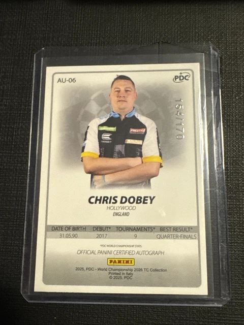 PDC WORLD CHAMPIONSHIP 2026 Darts Chris Dobey Auto /170 #2 EUR 25,00 ...