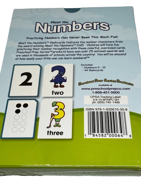 MEET THE NUMBERS Shapes Flash Cards Preschool Prep Company Homeschool ...