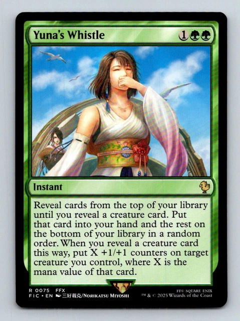 #75 YUNA'S WHISTLE 2025 Final Fantasy Commander ` Rare £1.57 - PicClick UK