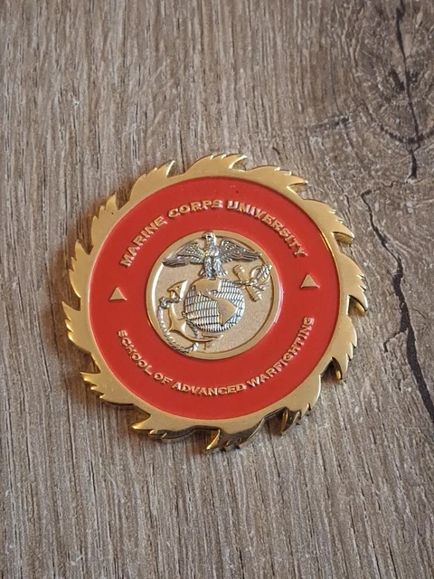 MÉDAILLE COIN USMC United States Marine Corps School of Advanced ...
