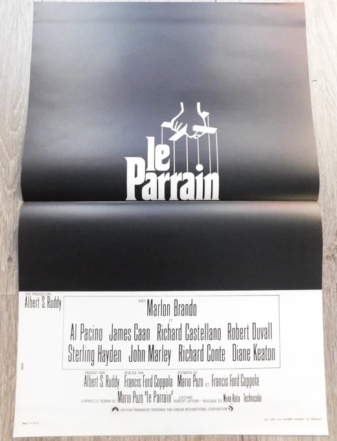 LE PARRAIN AFFICHE Poster 40x60cm 15"23 Ressortie 90' Coppola Al Pacino ...