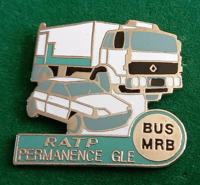 PIN'S EMAIL GRAND Feu BUS RATP Permanance GLE Transport PARIS Signé CMT ...