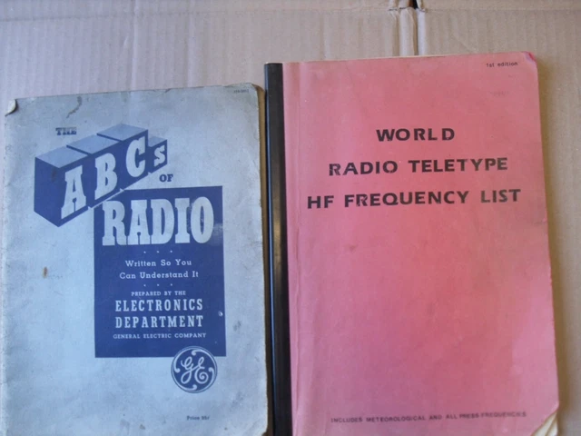 VINTAGE THE ABC'S of valve Radio. & World Radio Teletype HF Frequency List. £9.99 - PicClick UK