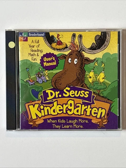 VINTAGE DR. SEUSS Kindergarten PC CD ROM (1998) Windows/Mac Untested ...