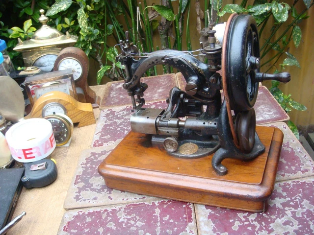OLD VINTAGE ANTIQUE Sewing Machine Grossmann Hat Similar Wilcox Willcox ...