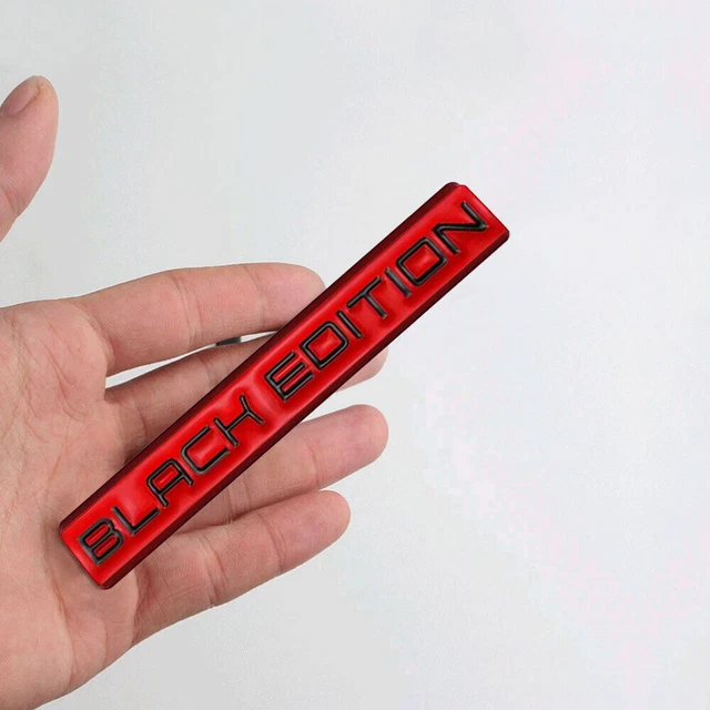 3D METAL BLACK Edition Emblem Badge Decal Sticker Vehicle Auto Car ...