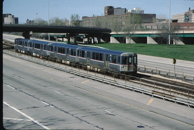 CTA CHICAGO TRANSIT Authority 2600 series L Car Kodachrome Original ...