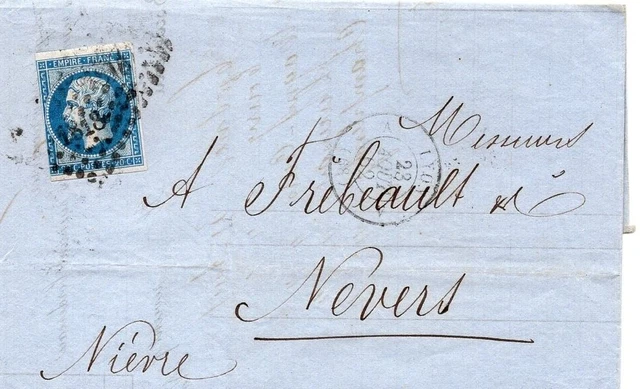 FRANCE LETTER FROM Paris To Nevers Dated 1862 Lovely Historical Item ...