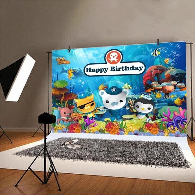 OCTONAUTS BACKDROP KIDS Happy Birthday Party Photo Background ...