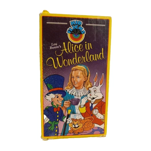 LOU BUNIN'S ALICE In Wonderland VHS Rare 1989 Kid Flicks Vintage £4.77 - PicClick UK
