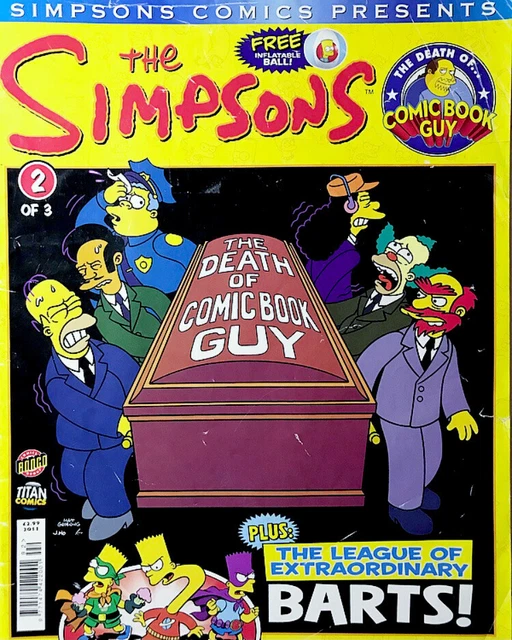 THE SIMPSONS COMIC Magazine Comic Book Guy Titan Comics Bongo Issue 2/3 ...