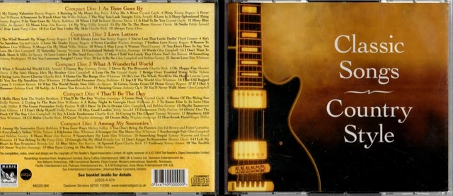 CLASSIC SONGS : Country Style (Reader's Digest 5 disc CD set) £7.95 ...