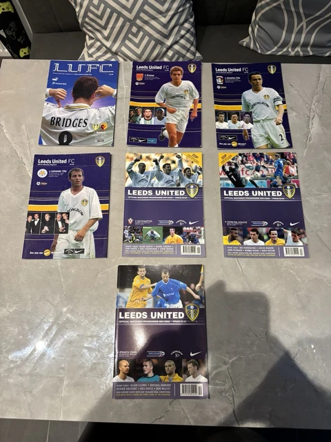 LEEDS UNITED PROGRAMMES 2000-2002 £3.00 - PicClick UK